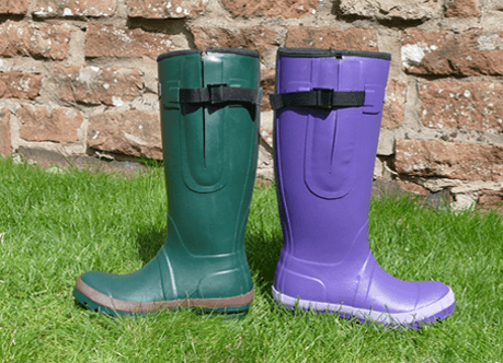 Kids neoprene lined wellington boots from Warm Wellies